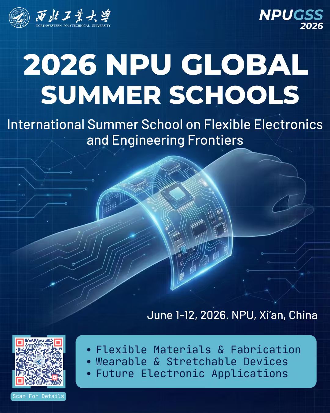 【Summer School(NPUGSS)】2026 Flexible Electronics and Engineering ...
